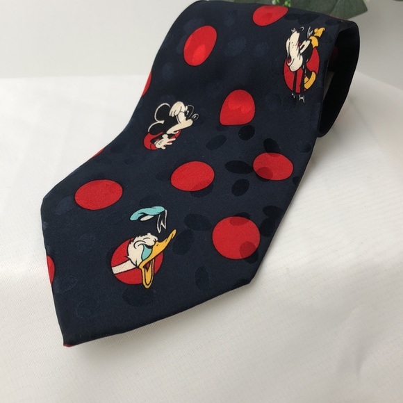 Disney | Accessories | Disney Store Necktie Men Mickey Donald Duck ...